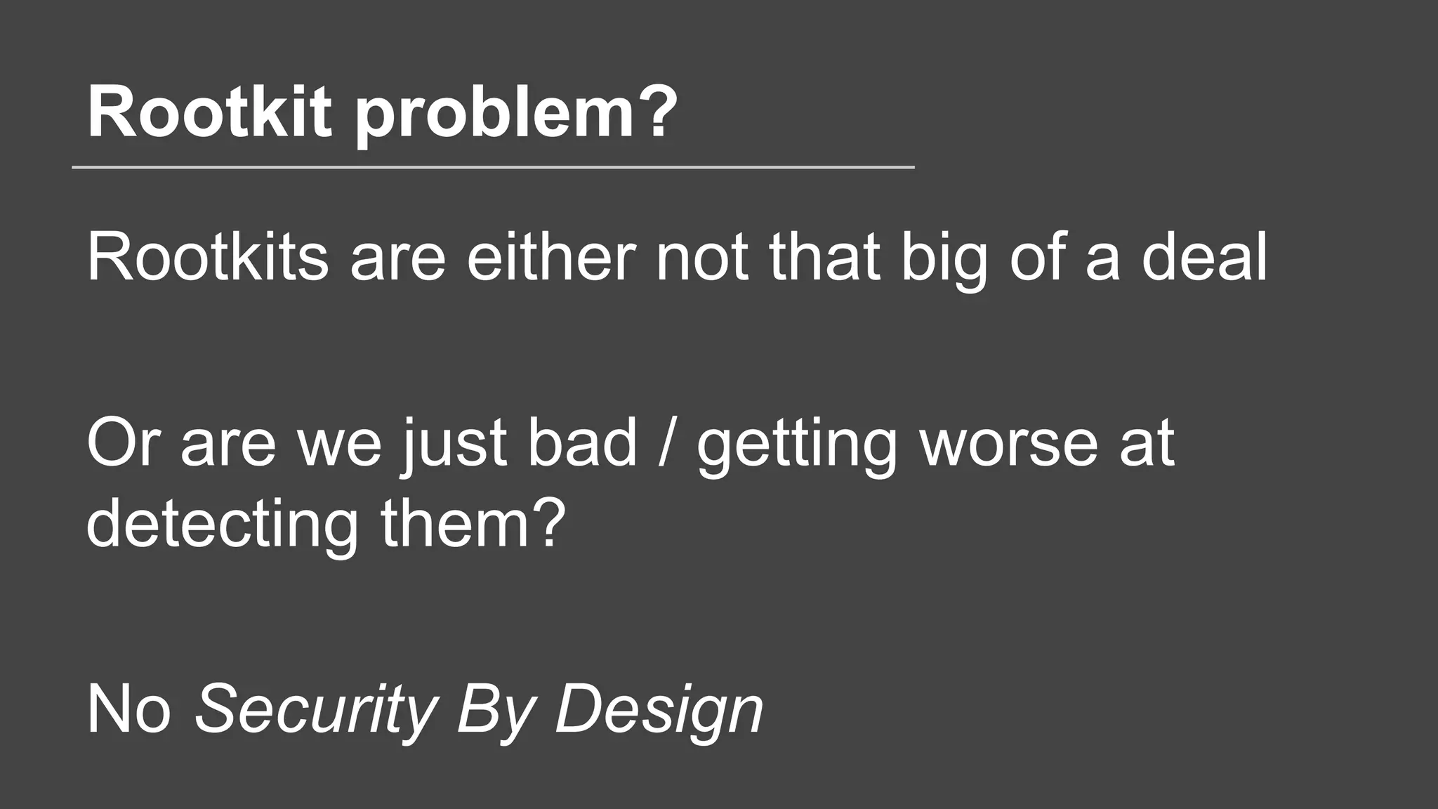 BSides Denver: Stealthy, hypervisor-based malware analysis | PPT | Free Download