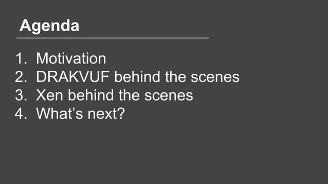 BSides Denver: Stealthy, hypervisor-based malware analysis | PPT