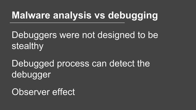 BSides Denver: Stealthy, hypervisor-based malware analysis | PPT