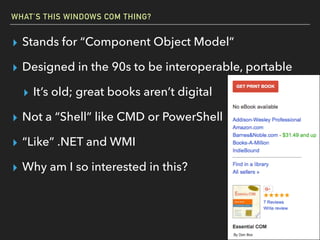 BSides Iowa 2018: Windows COM: Red vs Blue | PPT