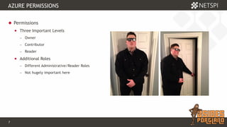BSides Portland - Attacking Azure Environments with PowerShell | PPT