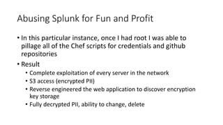 Splunk: Forward me the REST of those shells | PPT