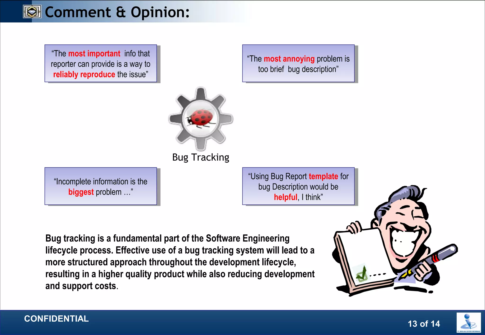 Discussion Paper: Bugs Tracking | PPT