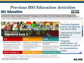 BSI Presentation: Working with Higher Education | PPT | Education ...