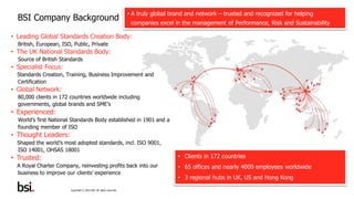 BSI Lean Six Sigma Programmes - A Short Overview Presentation | PPT