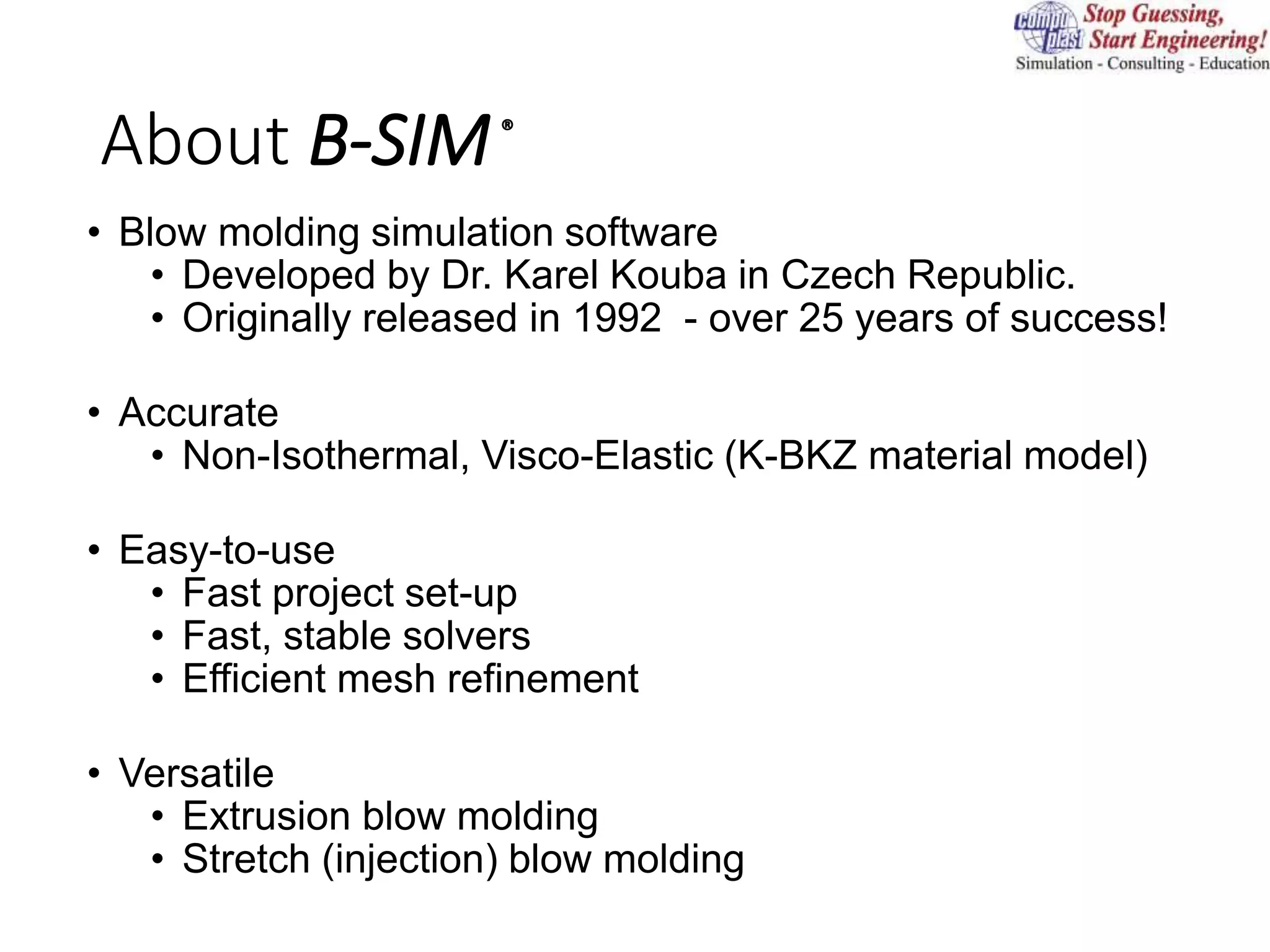 BSIM - Blow Molding Simulation | PPTX