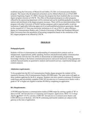 B.S. In Com Studies Program Proposal | PDF