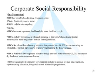 Bsiness Environment & Strategic Analysis Of Itc Hotels | PPT