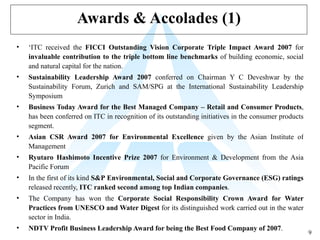 Bsiness Environment & Strategic Analysis Of Itc Hotels | PPT