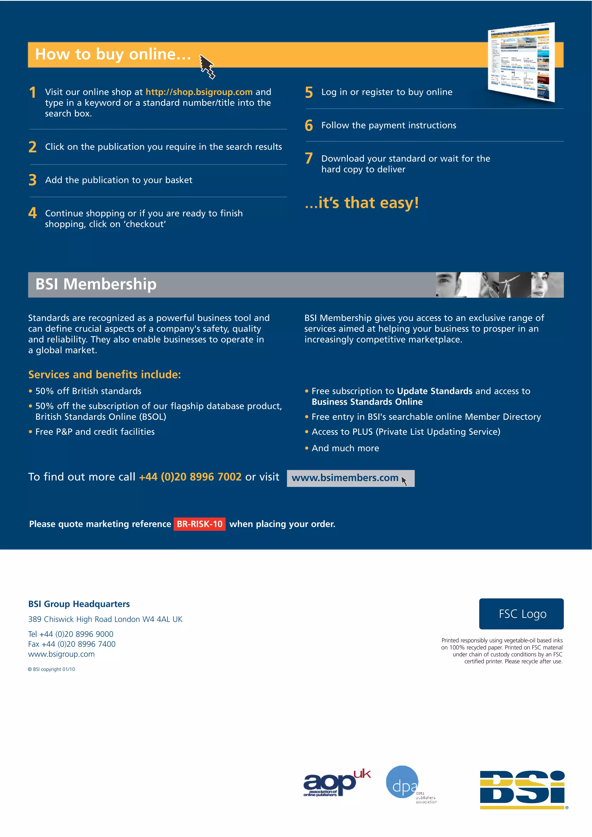 2010 BCM & Risk brochure | PDF