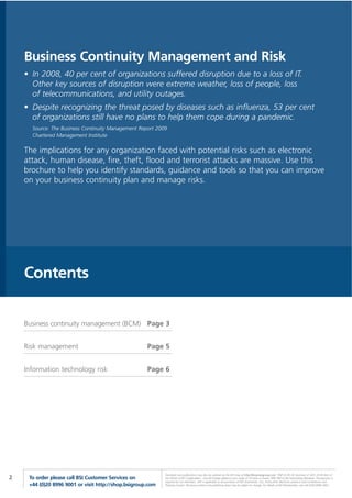 2010 BCM & Risk brochure | PDF