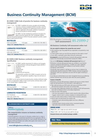2010 BCM & Risk brochure | PDF