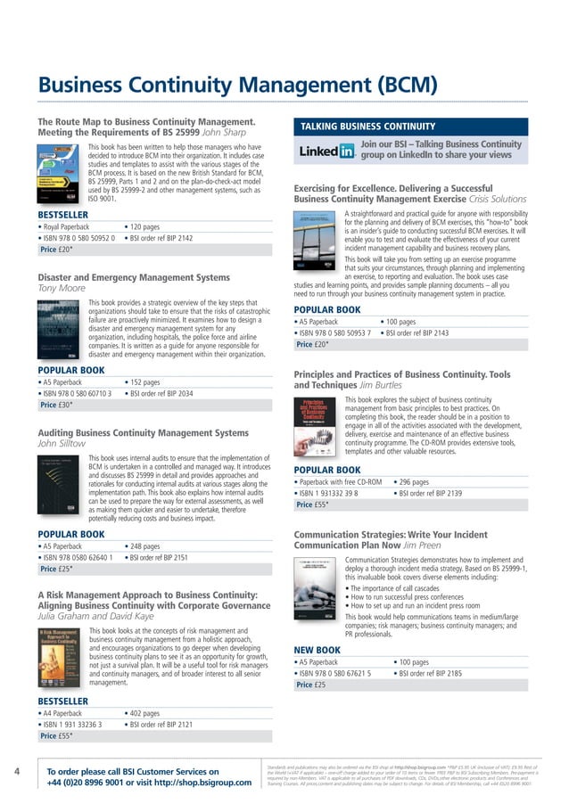 2010 BCM & Risk brochure | PDF