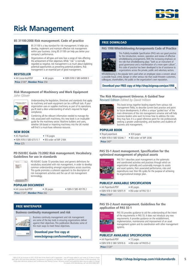 2010 BCM & Risk brochure | PDF