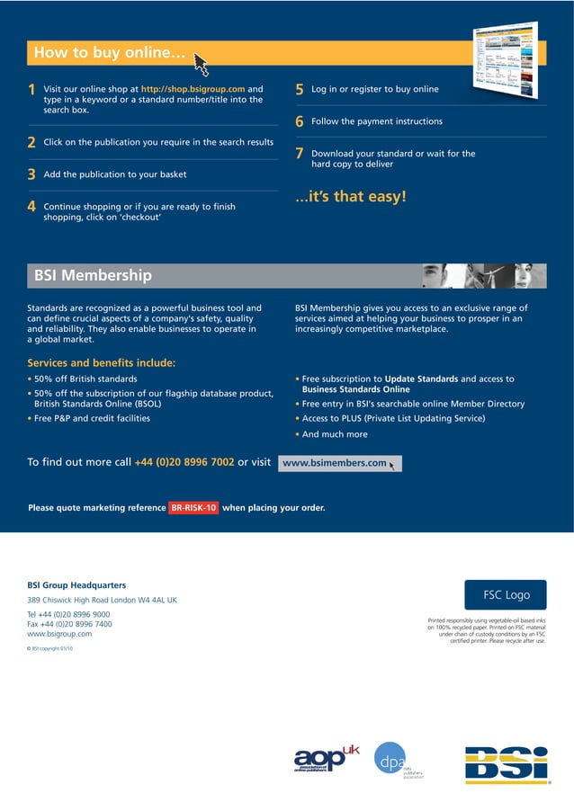 2010 BCM & Risk brochure | PDF