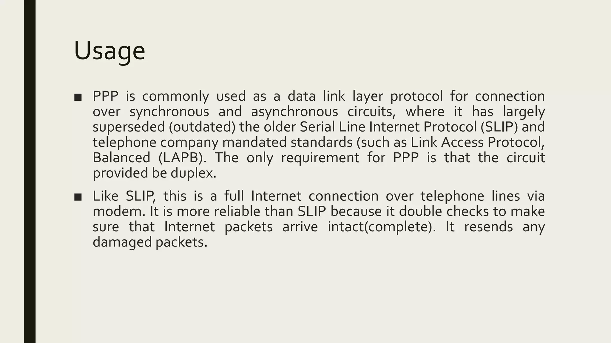 HDLC and Point to point protocol | PPTX