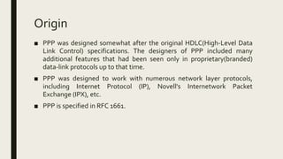 HDLC and Point to point protocol | PPTX