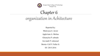 Chapter 6 organization in architecture | PPT