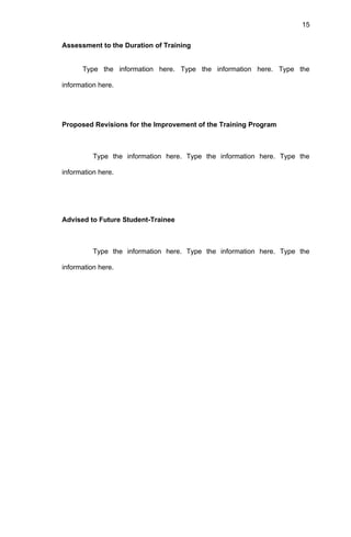 Bsit narrative report format 2 | DOC