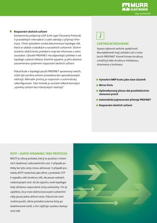 Brožura Síťové technologie/ Murrelektronik | PDF
