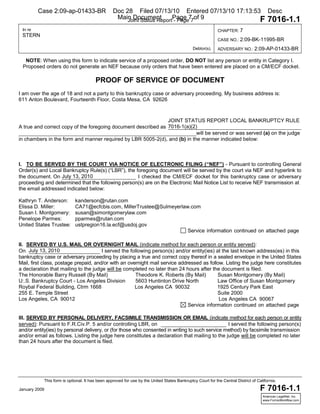 Bonnie - joint status report 7 13-10 | PDF