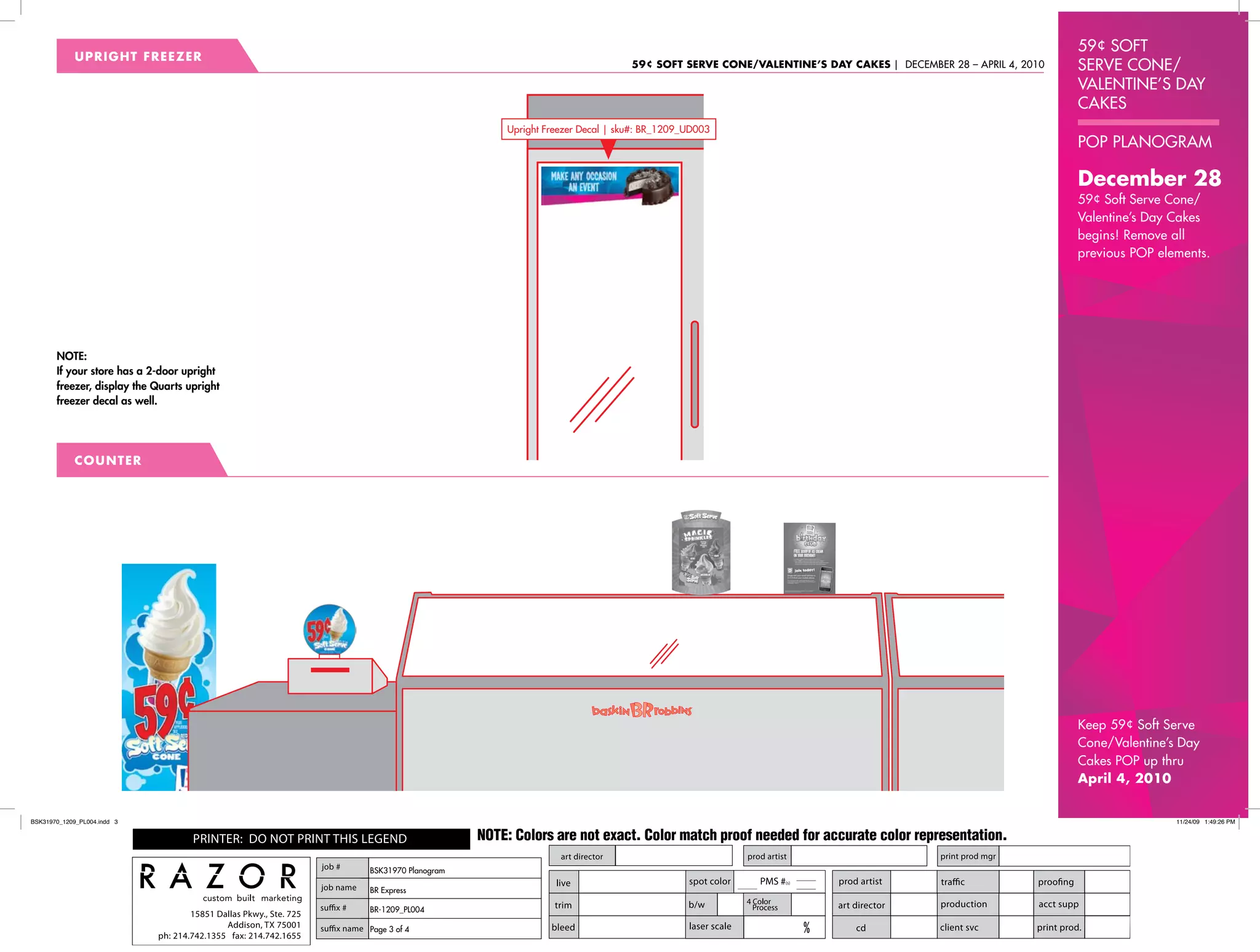 Baskin-Robbins Planogram | PDF