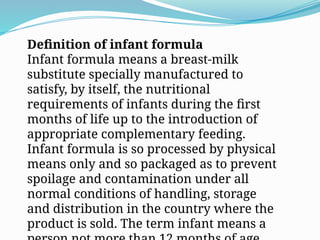 BSK PPT.pptx BSKKK INFANT FEEDING FORMULAS | PPT