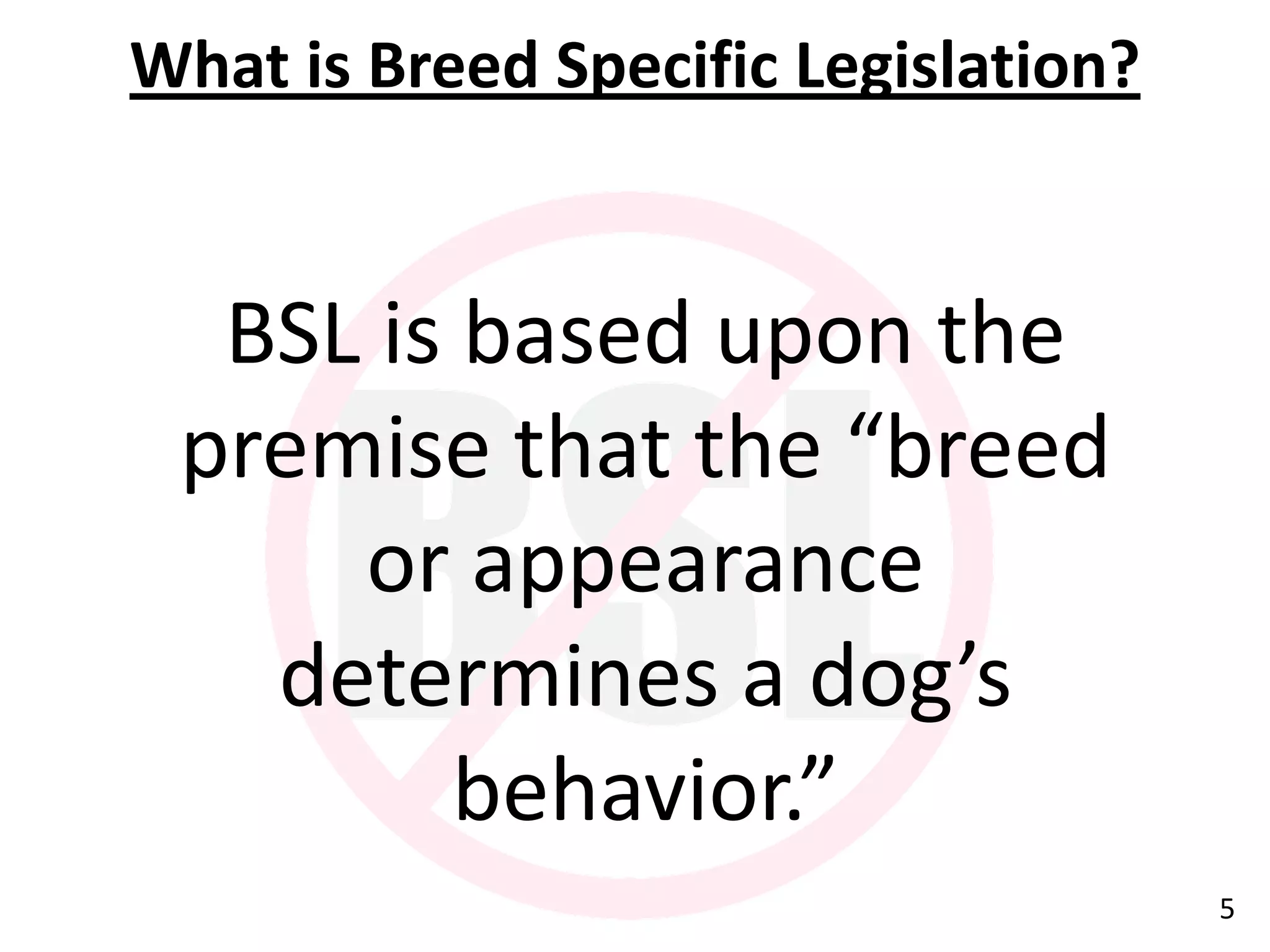 Breed Specific Legislation | PPTX