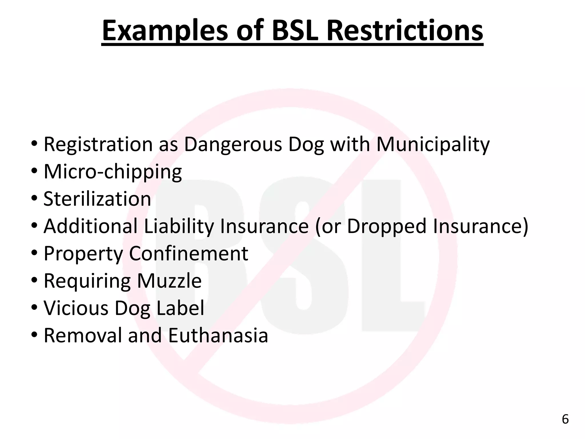Breed Specific Legislation | PPTX