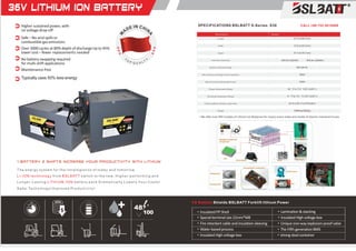 Bslbatt lithium forklift battery catalogue | PDF | Commodities | Economy