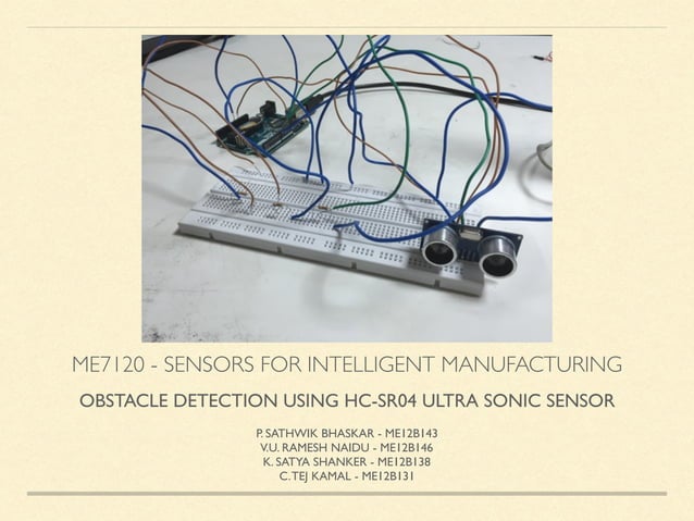 Obstacle detection using ultra sonic sensor | PDF | Physics | Science