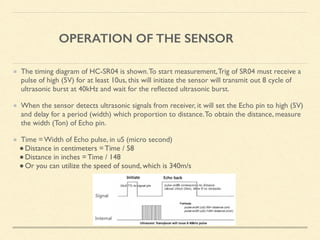 Obstacle detection using ultra sonic sensor | PDF
