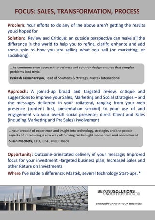 Growth Propositions for MSPs | PDF