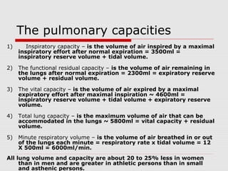 Pulmonary Ventilation and Lung Capacity | PPT