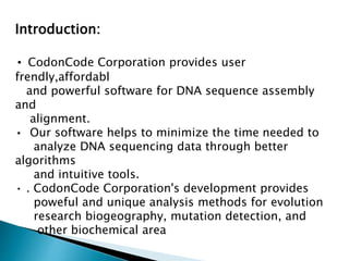 Codon Code | PPT