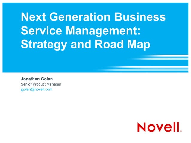 Next Generation Business Service Management: Strategy and Roadmap | PDF