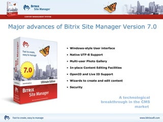 Bitrix Site Manager | PPT | Computing | Technology & Computing