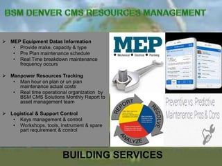 BSM CMS BUILDING SERVICES MANAGEMENT | PPT