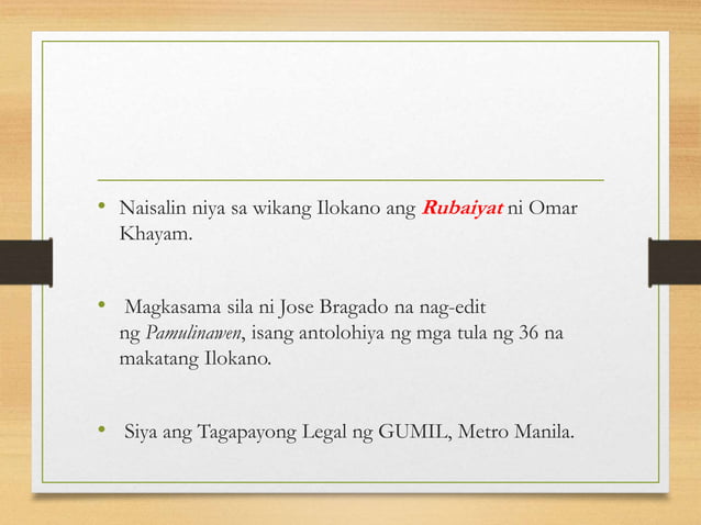 Benjamin Pascual & Buenaventura S. Medina | PPTX