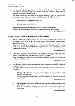 Bsmh 3023 past year3 | PDF