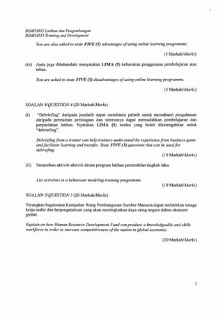 Bsmh 3033 past year | PDF