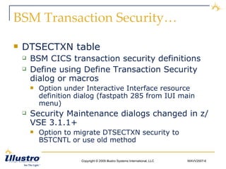 WAVV 2009 - VSE BSM Hints and Tips | PPT