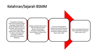 slaid perjumpaan BSMM sejarah dan prinsip asas BSMM | PPTX