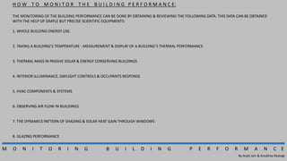 monitoring building performance | PDF