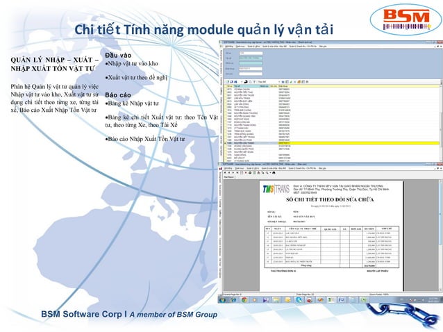 Giải pháp quản lý tổng thể logistics BSM SCM 12 | PPT