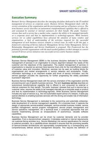 Business Service Management White Paper | PDF