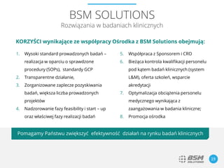 BSM Solutions - Prezentacja w PowerPoint | PPTX | Healthcare Industry ...