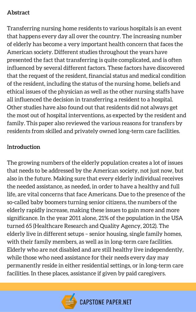 BSN Capstone Paper Sample | PDF