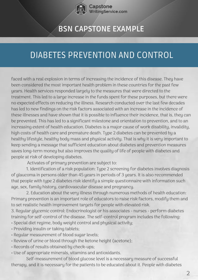 BSN Capstone Project Examples | PDF