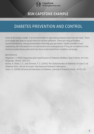 BSN Capstone Project Examples | PDF